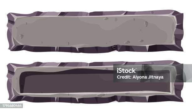 Set Stone Game Menu Panels Textured Ui Frames Interface Template In
