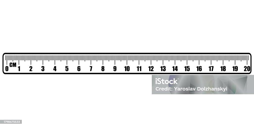 Ruler Scale Measure Vector Icon Length Measurement Scale Chart