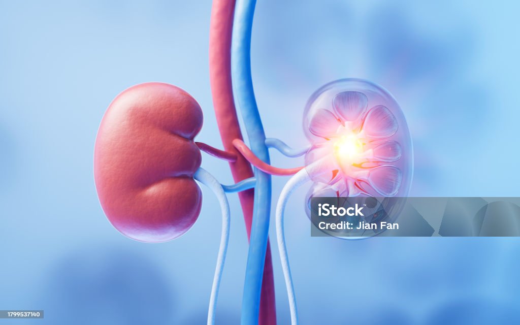 Fotografii De Stoc Cu Rinichi Cu Biologie Și Concept De Îngrijire A Sănătății Redare 3d
