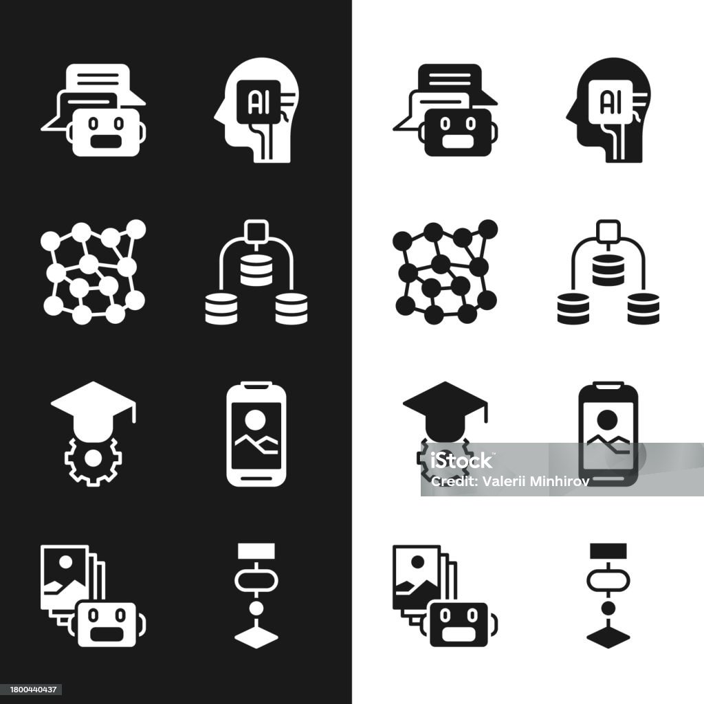 Set Server Data Neural Network Chat Bot Humanoid Robot Graduation Cap ... Set Server Data Neural Network Chat Bot Humanoid Robot Graduation Cap ...