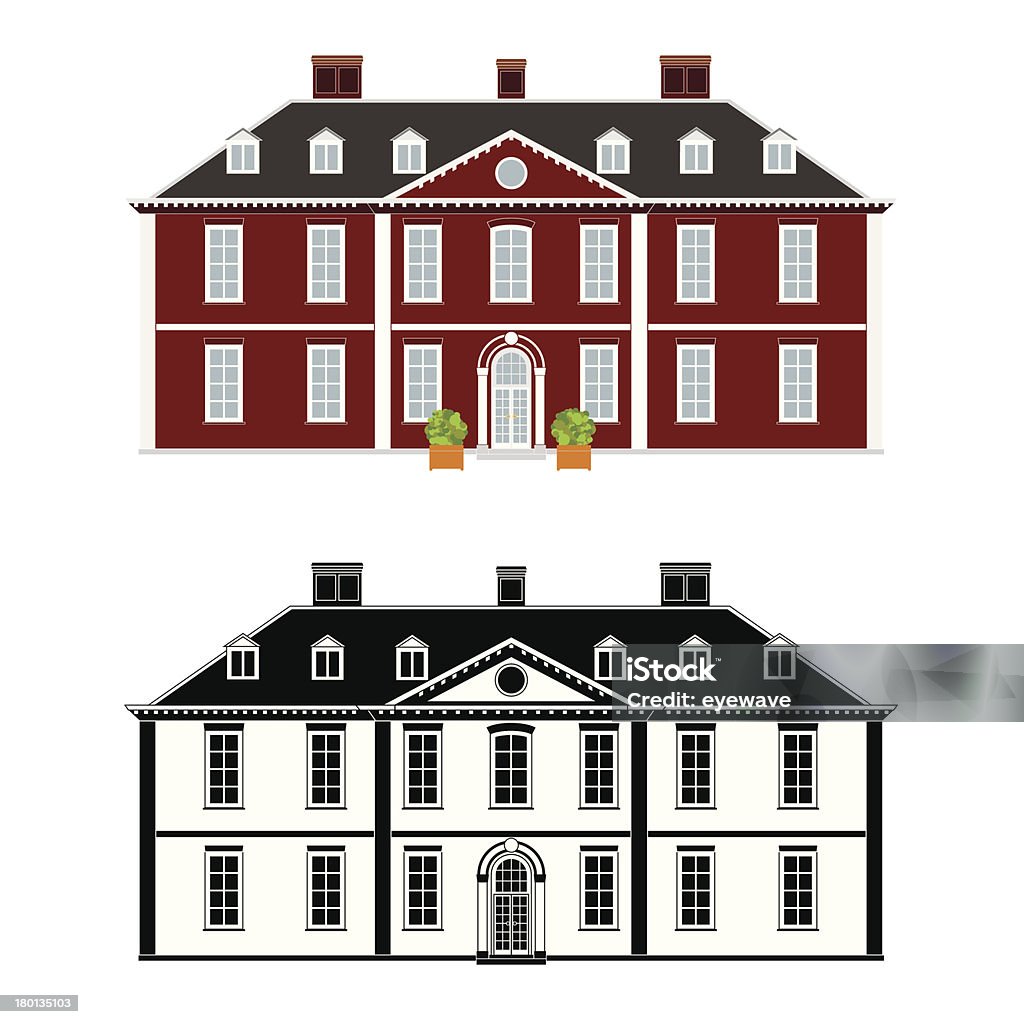 Queen Anne Stil Stock Vektor Art und mehr Bilder von Herrenhaus ... Queen Anne Stil Stock Vektor Art und mehr Bilder von Herrenhaus ...