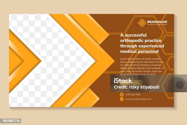 Template Desain Banner Modern Abstrak Dalam Tata Letak Horizontal