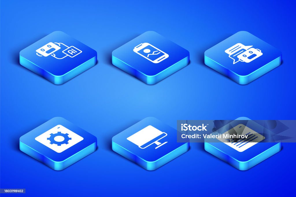 Set Web Developer Programming Code Artificial Intelligence Robot Computer Monitor Api Interface