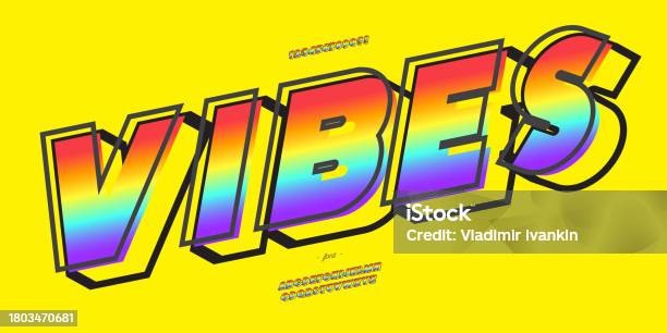 Getaran Font 3d Gaya Berani Tipografi Modern Ilustrasi Stok - Unduh ... Getaran Font 3d Gaya Berani Tipografi Modern Ilustrasi Stok - Unduh ...