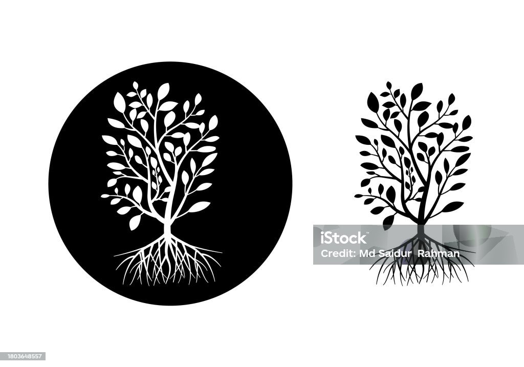 Siluet Hitam Dan Putih Pohon Dengan Desain Vektor Daun Siluet Hitam Dan ... Siluet Hitam Dan Putih Pohon Dengan Desain Vektor Daun Siluet Hitam Dan ...