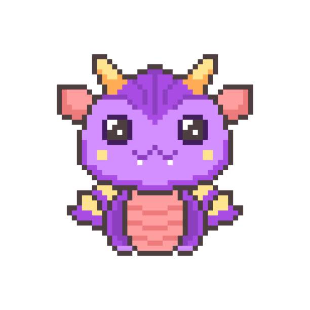 260 Dragon Pixel Art Stock Illustrations Royalty Free Vector Graphics