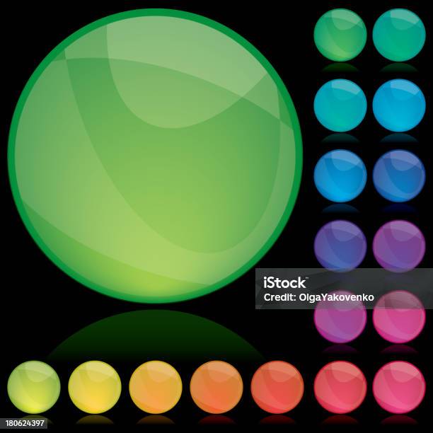Blank Button Icon Set向量圖形及更多剪貼畫圖片 剪貼畫 圖標集 彩色影像 Istock