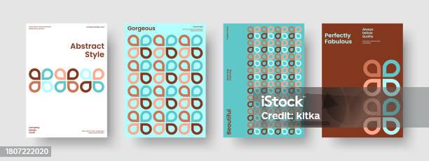 Desain Poster Abstrak Template Sampul Buku Kreatif Tata Letak Latar
