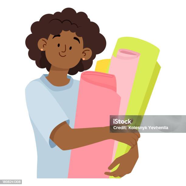 Black Woman Sewing Craft Stock Illustration Download Image Now