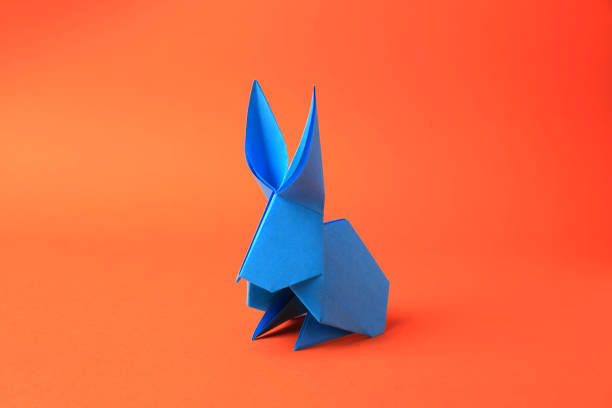 Free picture: Handmade paper rabbits, origami figures in shape of cute ...