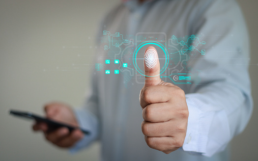 Cyber Security And Fingerprint Password Business Peoples Fingerprint ... Cyber Security And Fingerprint Password Business Peoples Fingerprint ...