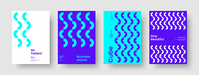 Template Banner Geometris Tata Letak Presentasi Bisnis Terisolasi