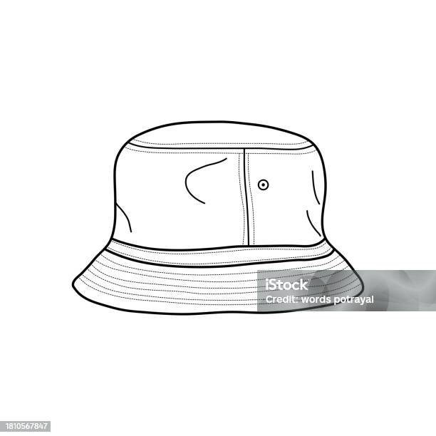 Tangan Digambar Anakanak Menggambar Kartun Vektor Ilustrasi Topi Ember ... Tangan Digambar Anakanak Menggambar Kartun Vektor Ilustrasi Topi Ember ...