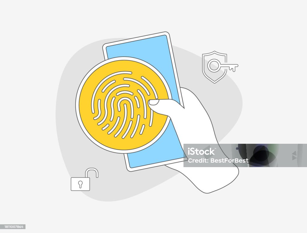 Biometric Authentication Concept Passwordless Fingerprint Identity ... Biometric Authentication Concept Passwordless Fingerprint Identity ...