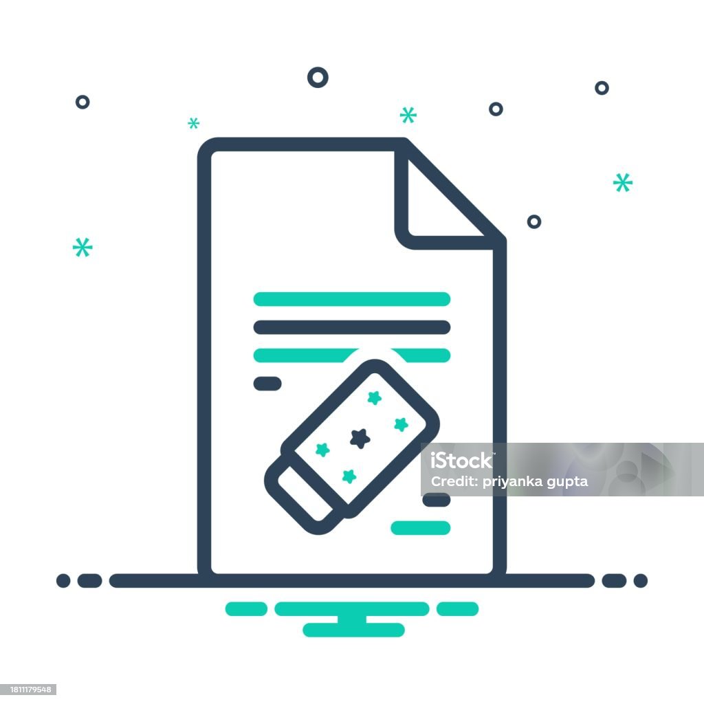 Erase Delete Stock Illustration - Download Image Now - Document ... Erase Delete Stock Illustration - Download Image Now - Document ...