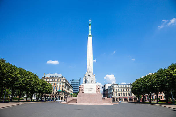 Freedom Monument in Riga, Latvia | Free Stock Image - Barnimages