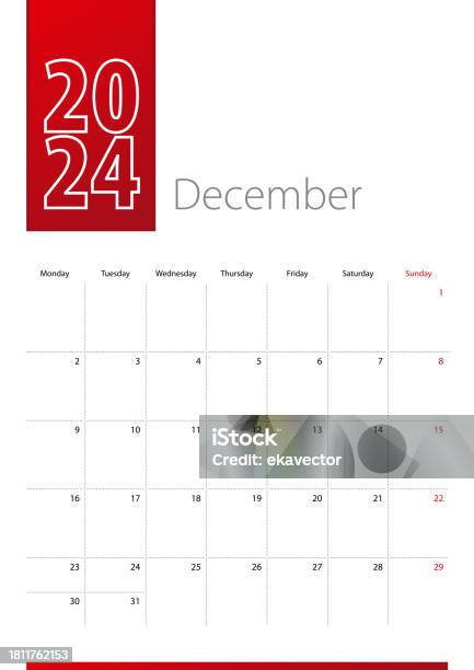 Desain Kalender Desember 2024 Minggu Dimulai Pada Hari Senin Template ... Desain Kalender Desember 2024 Minggu Dimulai Pada Hari Senin Template ...