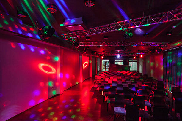 Free Stock Photo of Empty roller disco hall with neon lights | Download ...