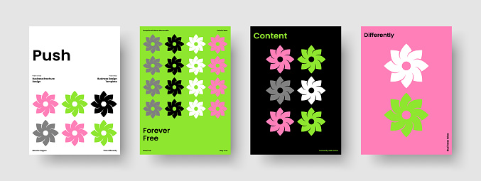 Template Laporan Geometris Desain Banner Abstrak Tata Letak Sampul Buku