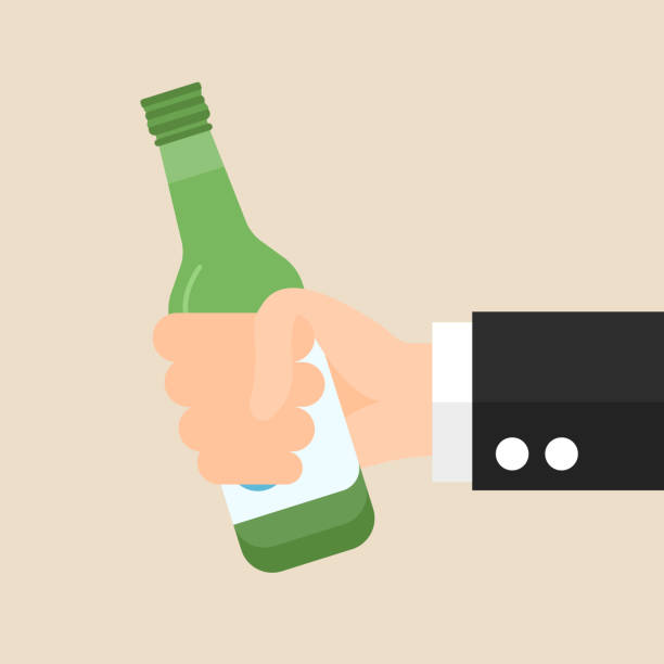 200 Soju Bottle Stock Illustrations Royalty Free Vector Graphics