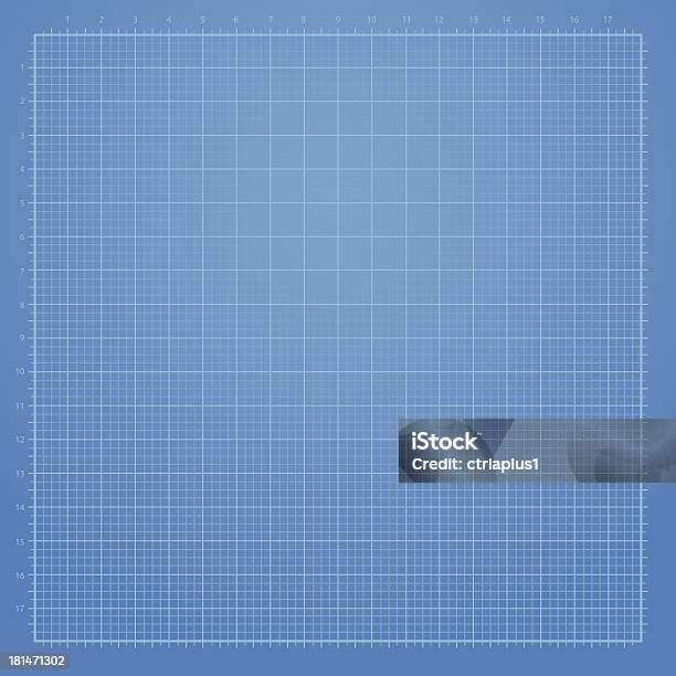 Blue Graph Paper Background向量圖形及更多方格紙圖片 方格紙 矢量圖 背景 主題 Istock