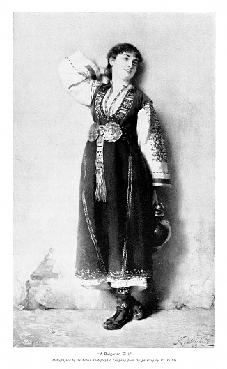 A Bulgarian Girl By Artist Dielitz Art History Stock Illustration Download Image Now Adult