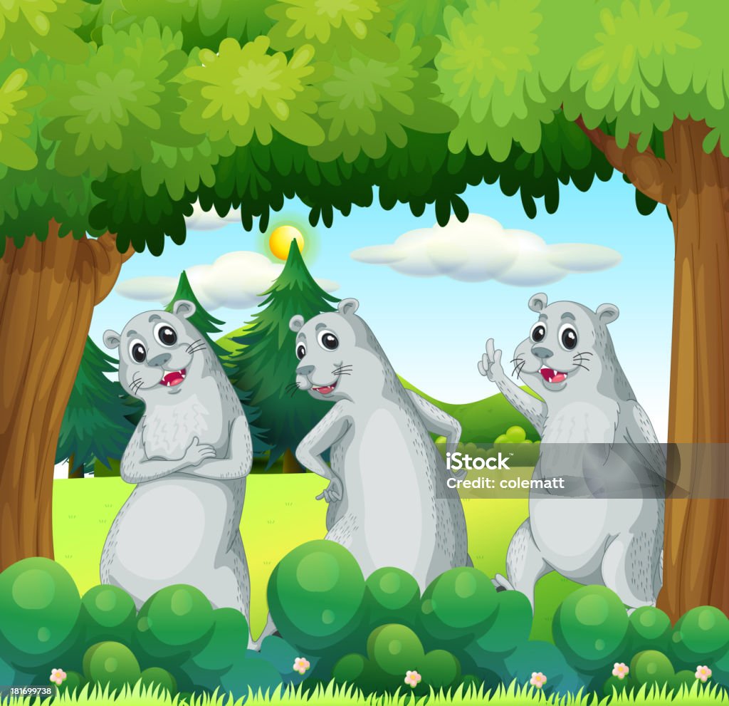 3 Sealions 있는 임산 갈색에 대한 스톡 벡터 아트 및 기타 이미지 갈색 관목 구름 Istock