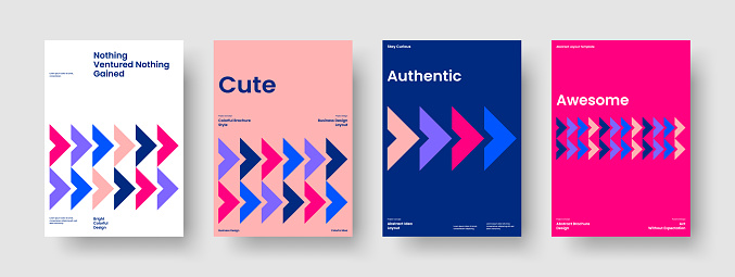 Template Sampul Buku Terisolasi Desain Presentasi Bisnis Geometris Tata