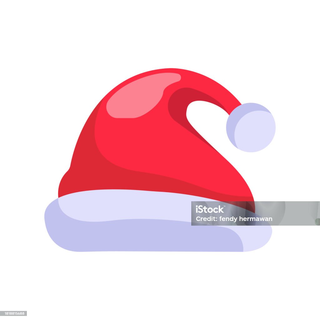 Santa Hat Icon Adobe Design Vector Template Stock Illustration