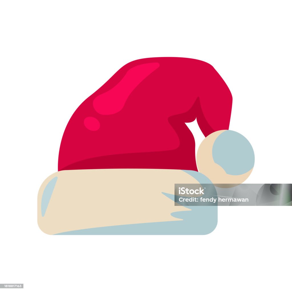 Santa Hat Icon Adobe Design Vector Template Stock Illustration