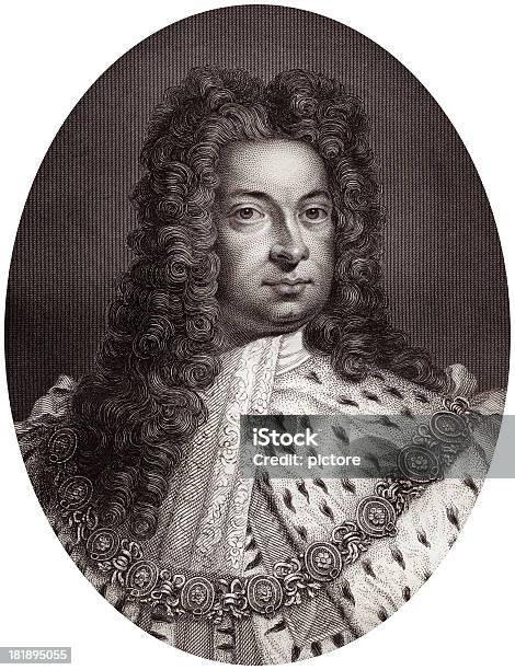 George 첫 Of Great Britain 19세기에 대한 스톡 벡터 아트 및 기타 이미지 19세기 가발 국왕