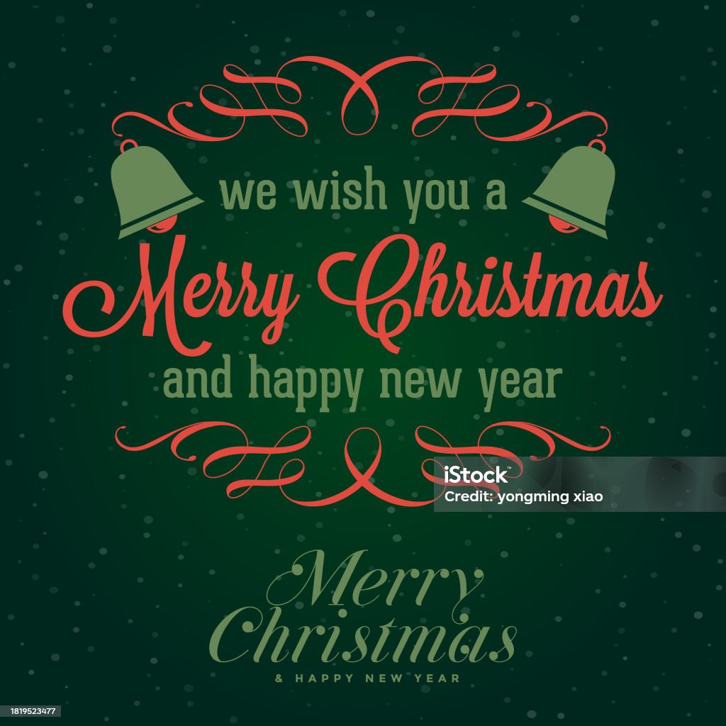 Vector Beautiful Merry Christmas Banner With Christmas Tree Silhouette