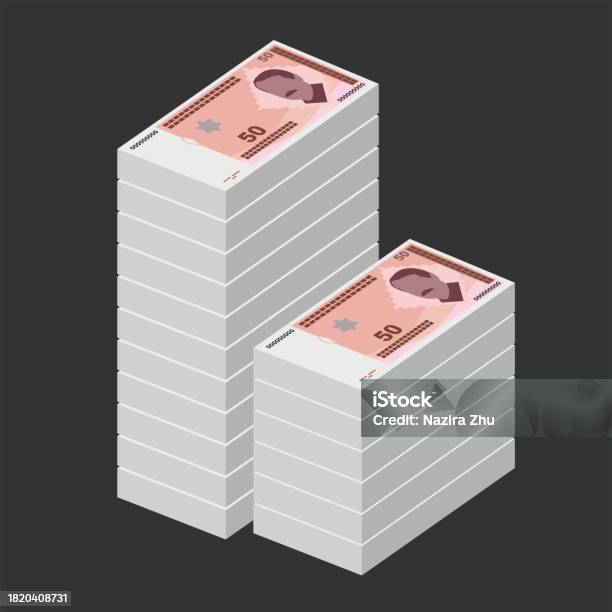 Convertible Mark Vector Illustration Bosnia And Herzegovina Money Set