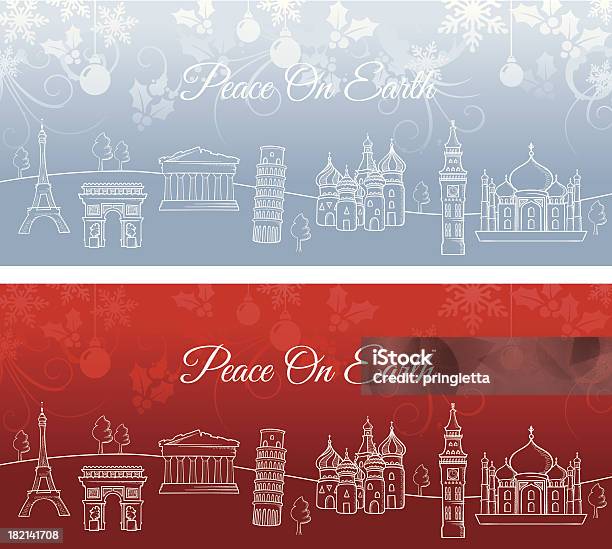 Peace On 지구별 크리스마스에 대한 스톡 벡터 아트 및 기타 이미지 크리스마스 0명 개선문 Istock