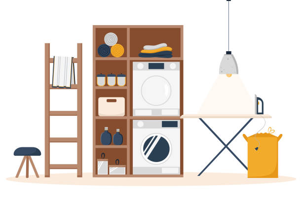 Download Clothes, Laundry Bag, Basket. Royalty-Free Vector Graphic ...