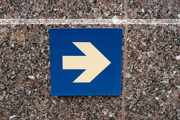 Free picture: White arrow down sign fluorescent reflective surface