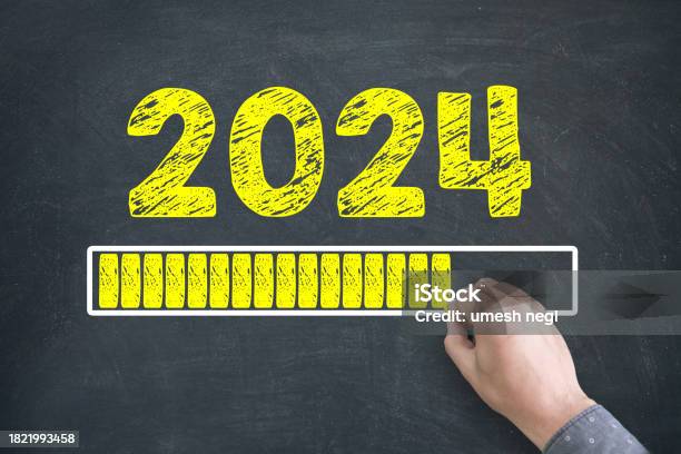 New Year 2024 Loading Blackboard Drawing Stock Photo - Download Image ... New Year 2024 Loading Blackboard Drawing Stock Photo - Download Image ...