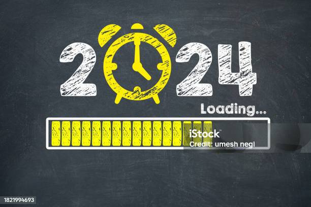 New Year 2024 Loading Blackboard Drawing Stock Photo - Download Image ... New Year 2024 Loading Blackboard Drawing Stock Photo - Download Image ...