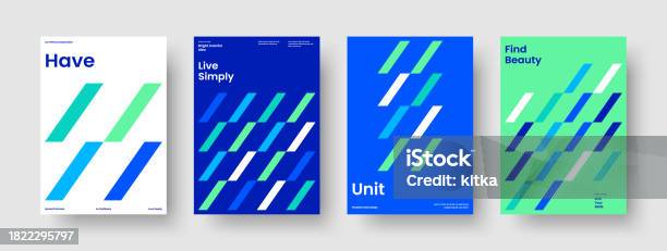 Template Sampul Buku Abstrak Desain Brosur Geometris Tata Letak Latar