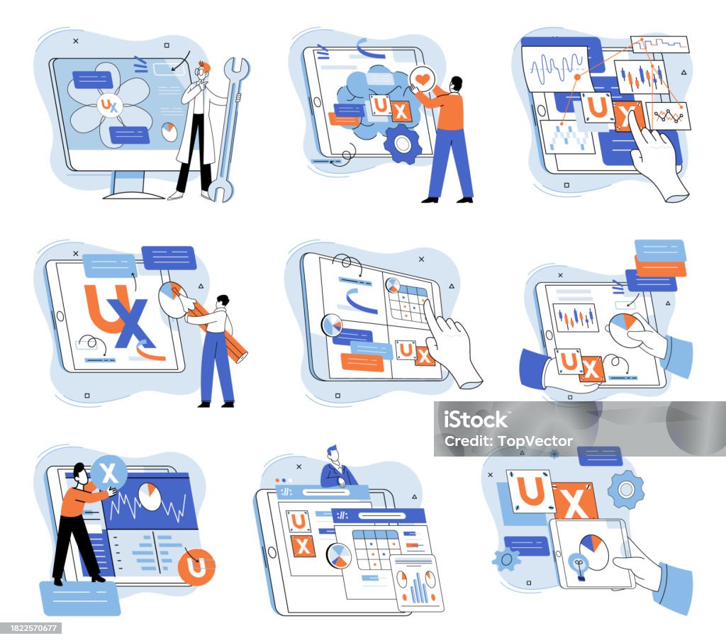 Application Testing Metaphor Vector App Test Demo Run That Prepares App For Its Final Race