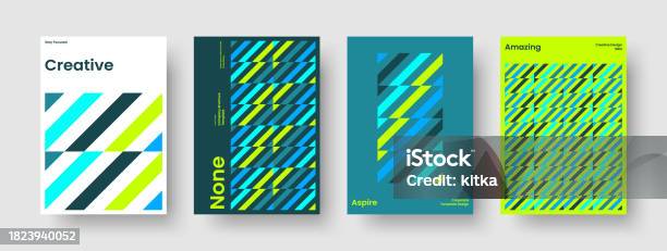 Template Presentasi Bisnis Kreatif Desain Latar Belakang Geometris Tata
