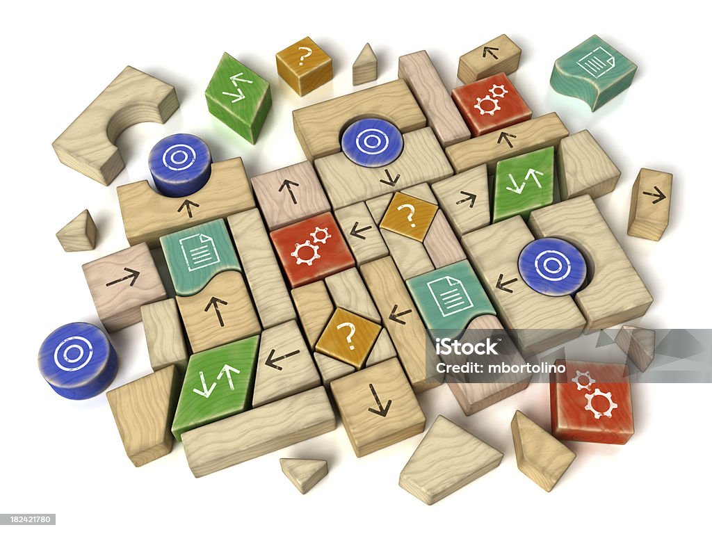 Programming Flowchart Building Blocks 照片檔及更多 有系統的 照片 有系統的 積木 流程圖 Istock