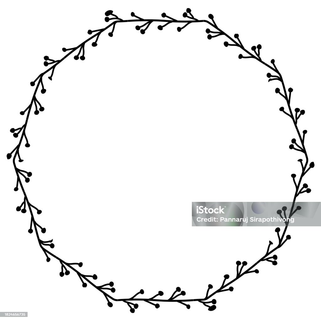 Decagon Frame Flower Frame Leaf Wreath Frame Picture Vector Photo Frame