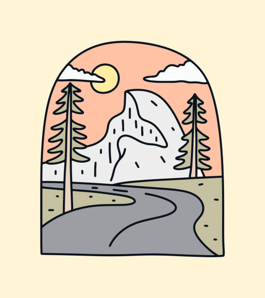 50 Yosemite National Park And Wildlife Stock Illustrations Royalty