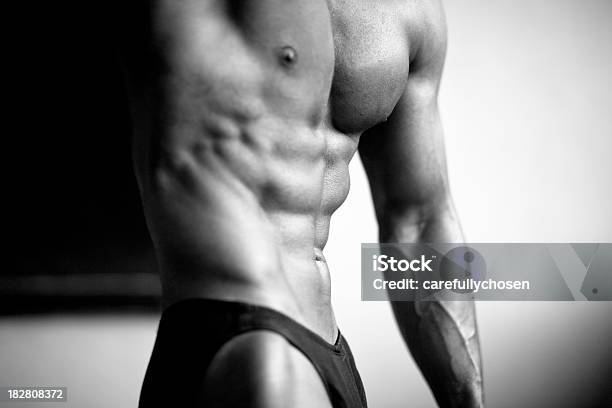 Abs 트림 숫나사 Bodybuilder B W 근육질 남자에 대한 스톡 사진 및 기타 이미지 근육질 남자 근육질 체격