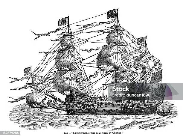 Hms 소버린 의 거친 17세기에 대한 스톡 벡터 아트 및 기타 이미지 17세기 17세기 스타일 고풍스런 Istock