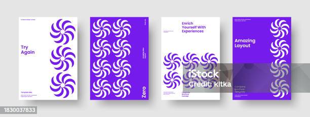 Desain Brosur Modern Tata Letak Latar Belakang Kreatif Template Banner