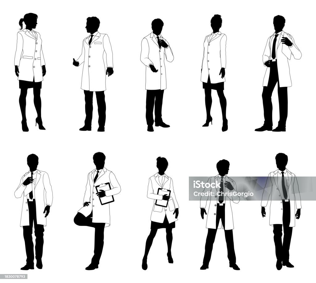 Scientists Professors Engineers Silhouettes Set Stock Illustration ... Scientists Professors Engineers Silhouettes Set Stock Illustration ...