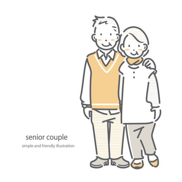 130 Content Senior Couple Stock Illustrations Royalty Free Vector Graphics And Clip Art Istock