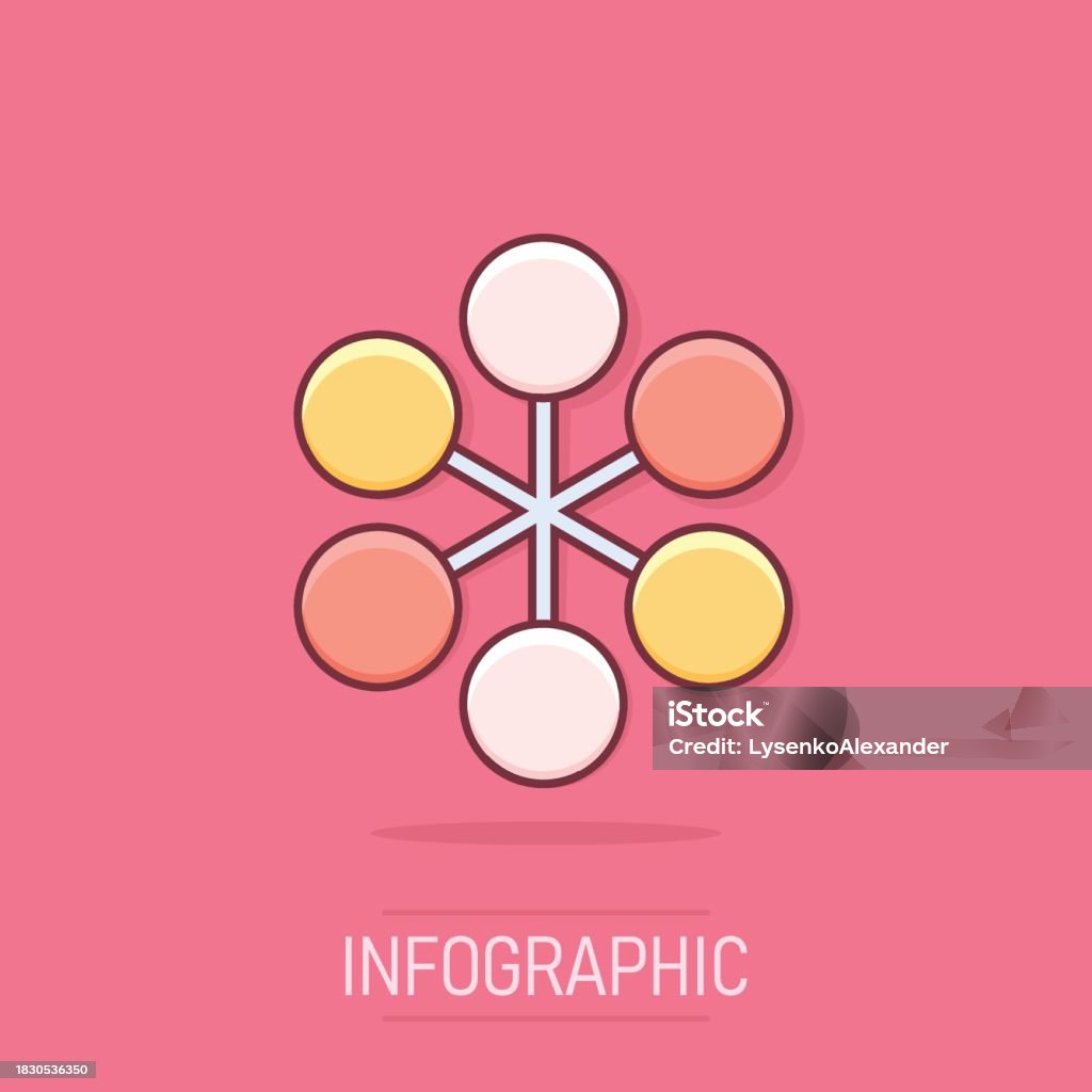 Graphisme Vectoriel De Diagramme De Structure De Dessin Animé Dans Le
